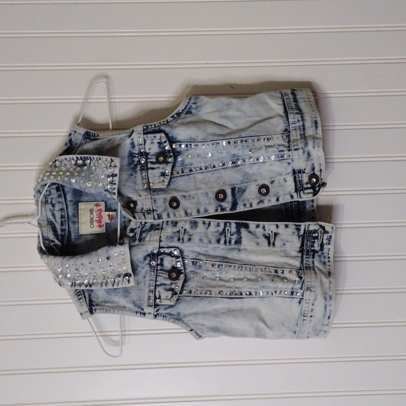 Cherokee | Jackets & Coats | Cherokee Bedazzled Denim Vest | Poshmark